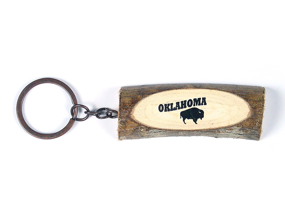 Woodcut Buffalo shape key ring – Potawatomi Gift Shop